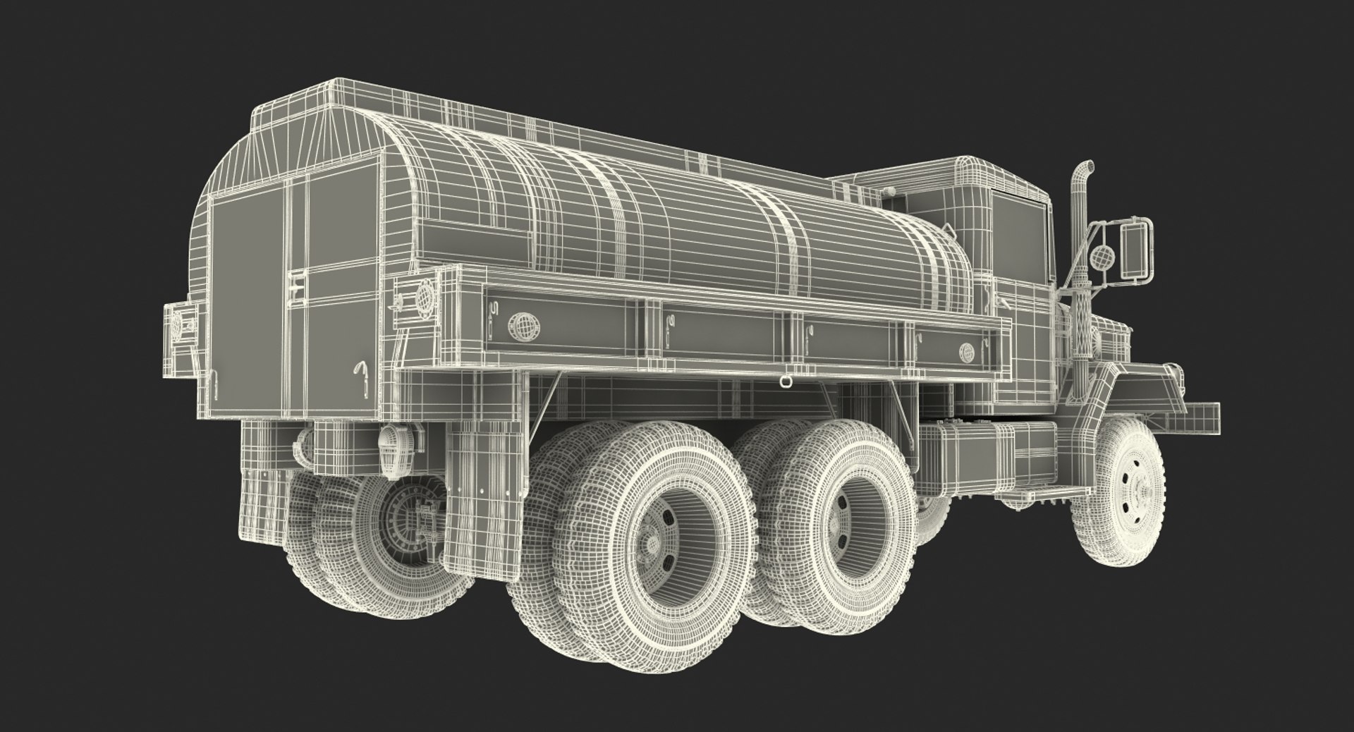 3d army fuel tank truck model