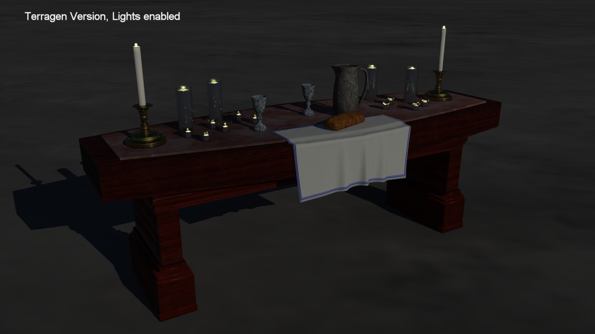Church communion table 3D - TurboSquid 1478097