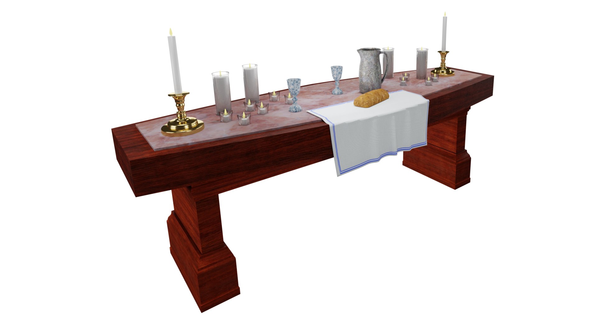 Church communion table 3D - TurboSquid 1478097