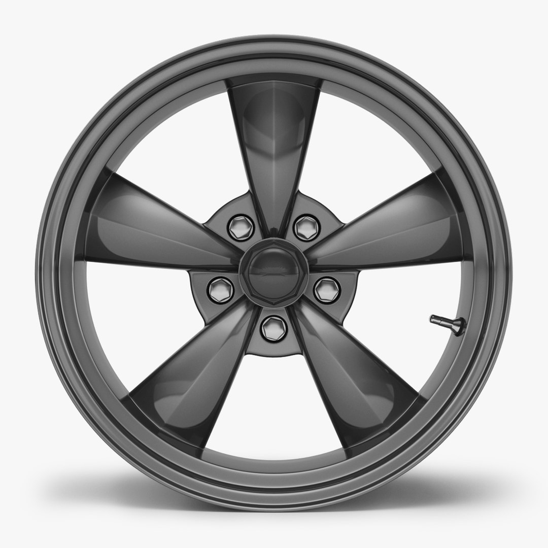 3d Wheel Rim Mustang Model