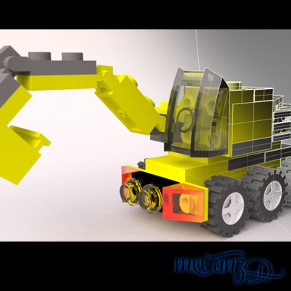 modelo 3d Lego Earthmover - TurboSquid 555778