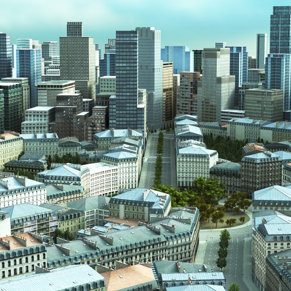 x cityscape scene highrise