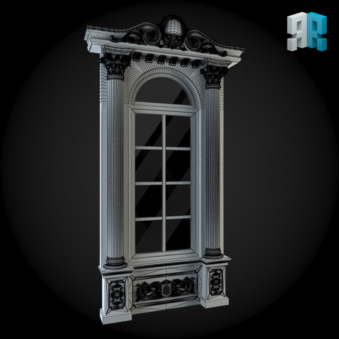 3d model window