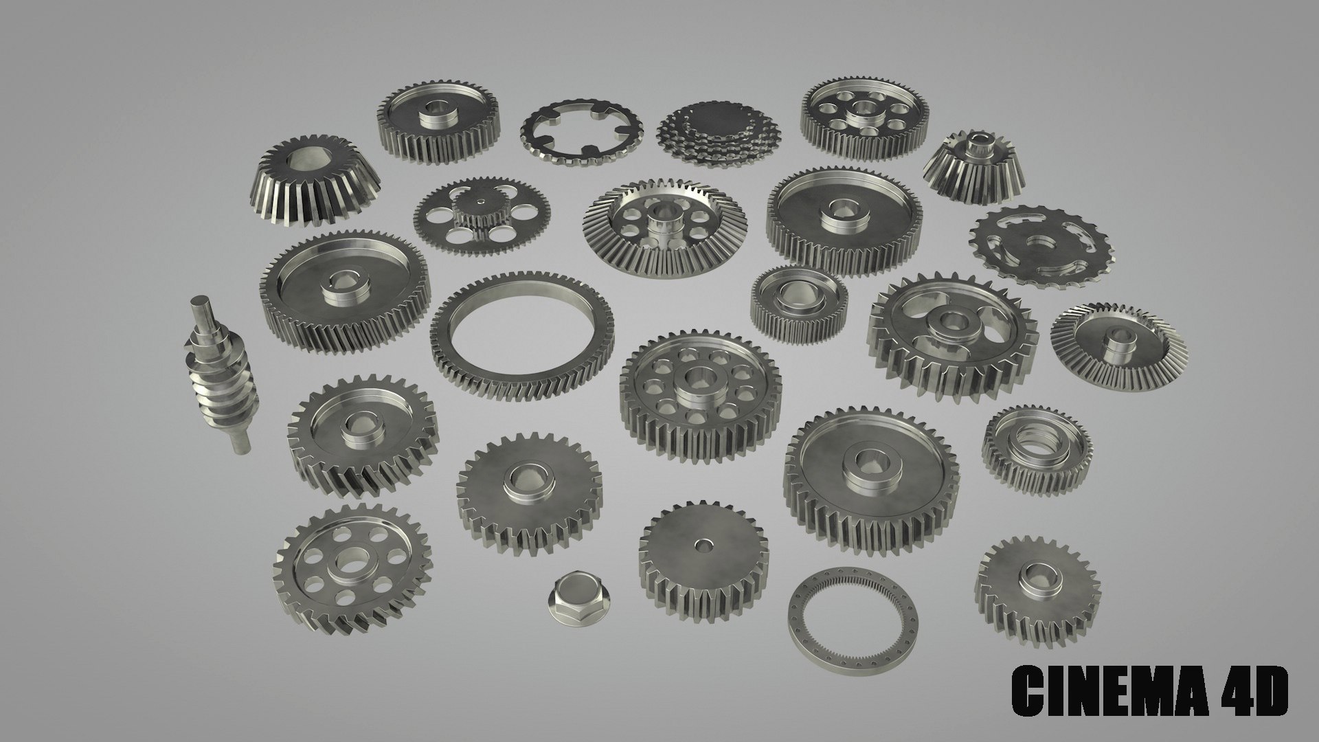 Gear Set 3D Model - TurboSquid 1236707