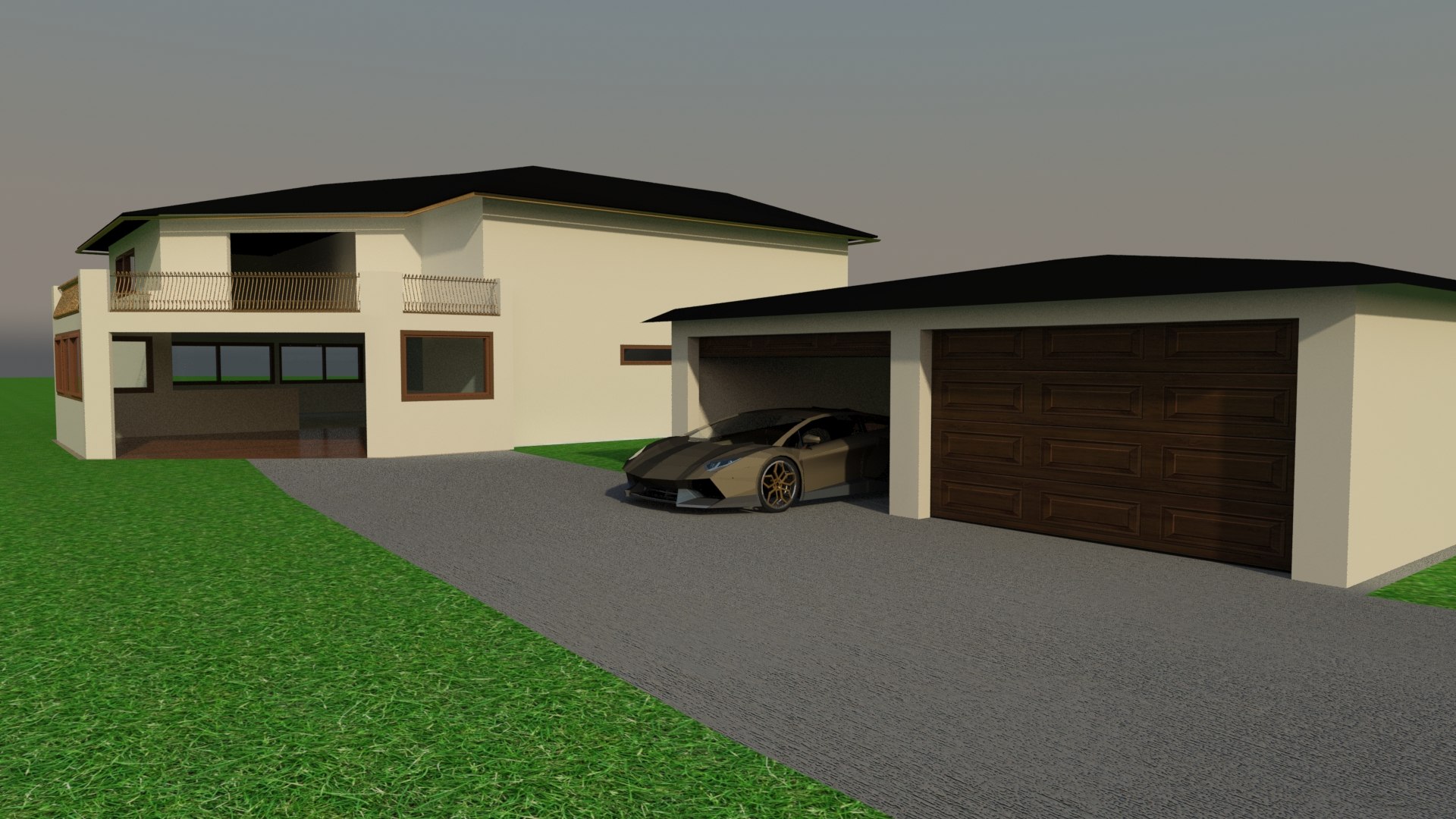 house garage 3d model