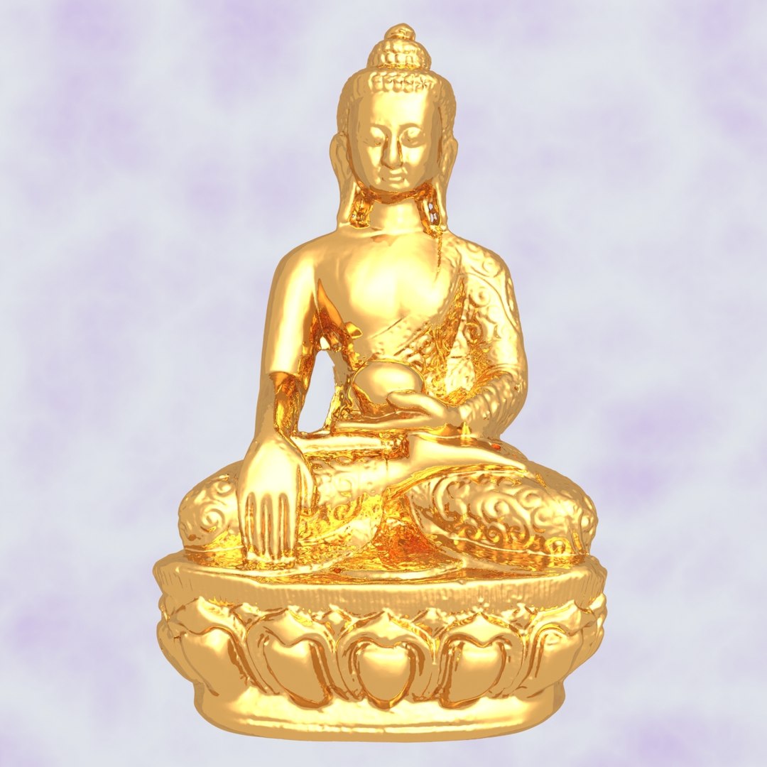 3D Sculpture Medicine Buddha Model - TurboSquid 1271386