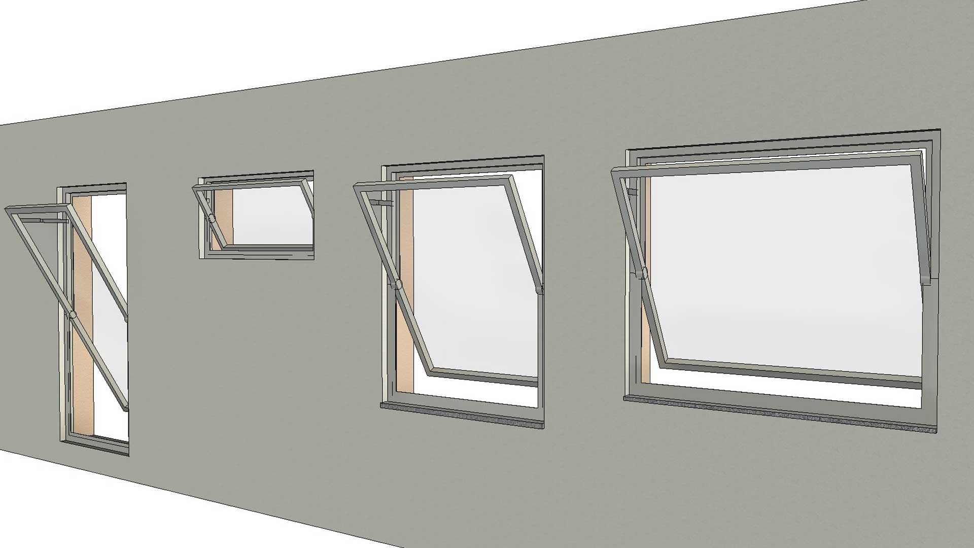 3D Pivot Window Horizontal Axis Model - TurboSquid 2017356