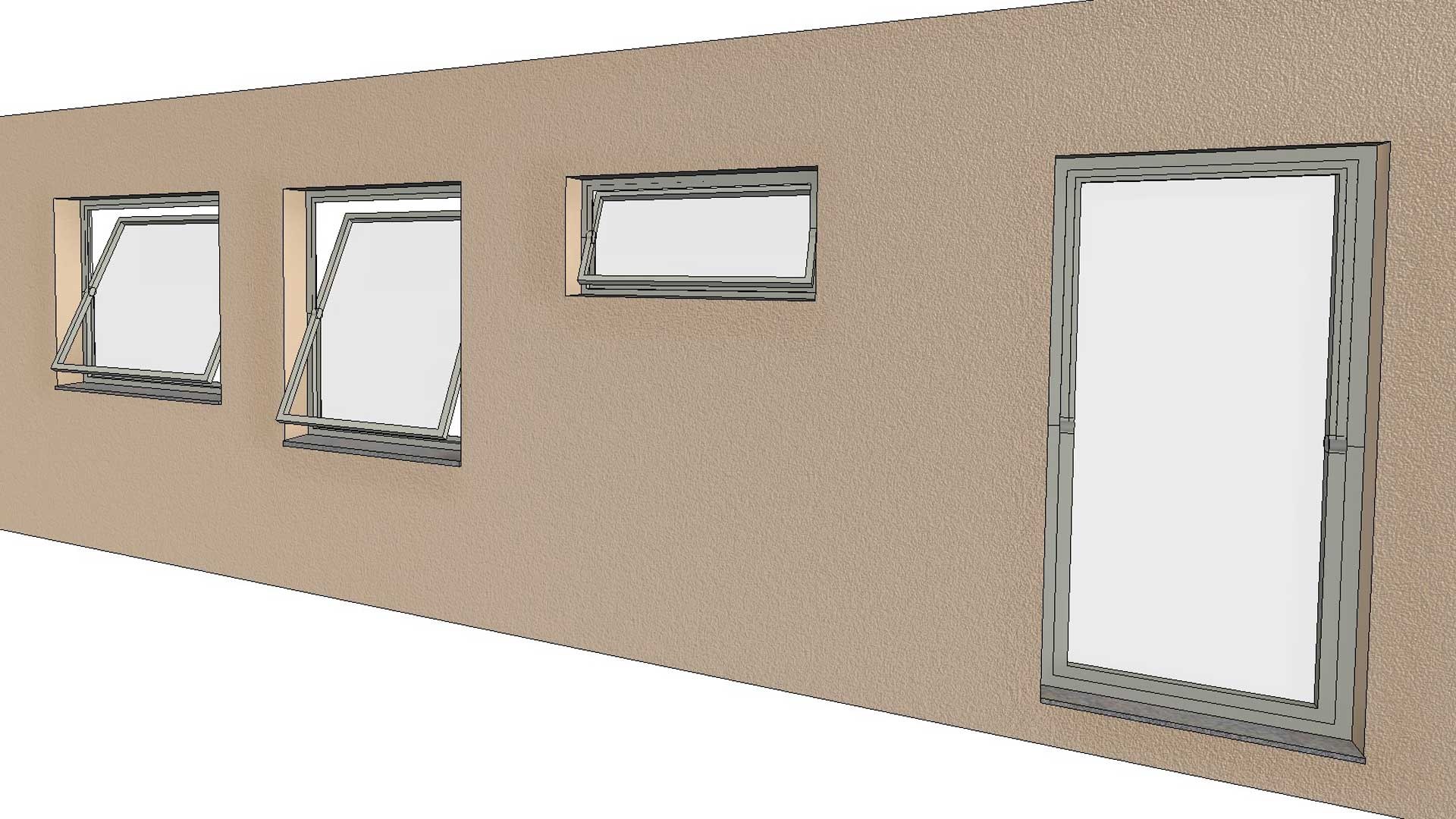 3D Pivot Window Horizontal Axis Model - TurboSquid 2017356