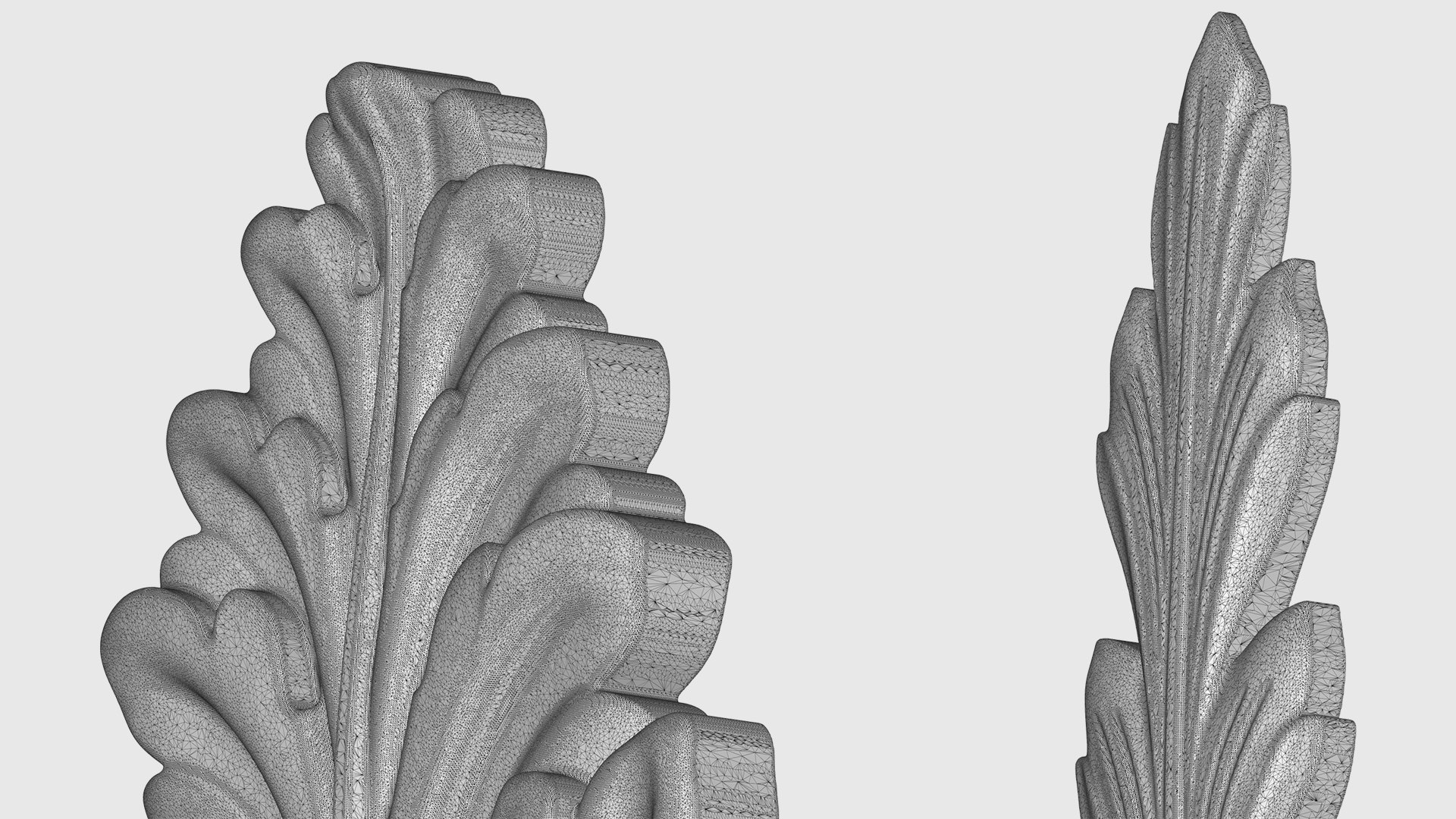 3D Bracket Leaves Collection - TurboSquid 1855578