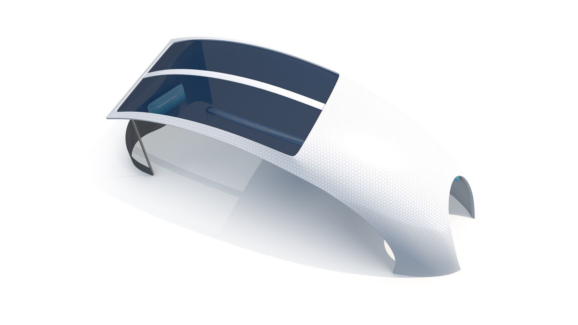 3D Futuristic Bus Stop Model - TurboSquid 2071161