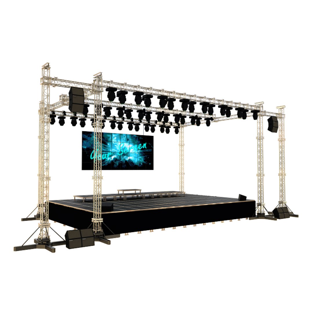 Music Stage 3d Model