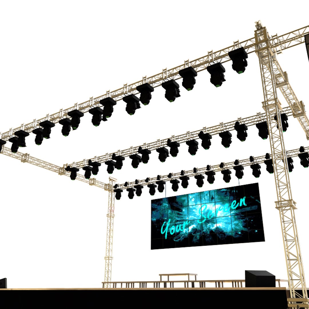Music Stage 3d Model