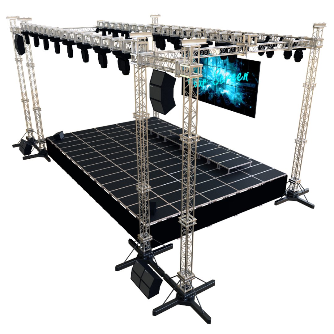 Music Stage 3d Model