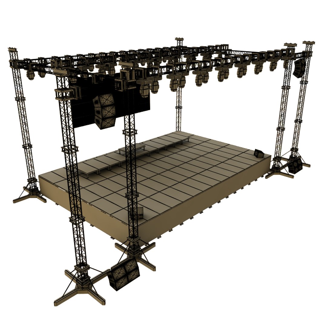 Music Stage 3d Model