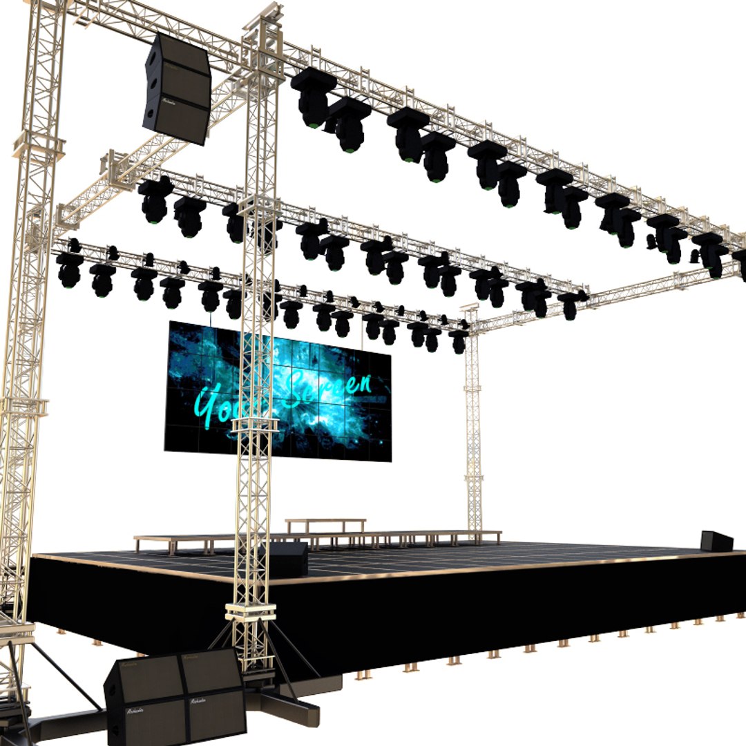 Music Stage 3d Model