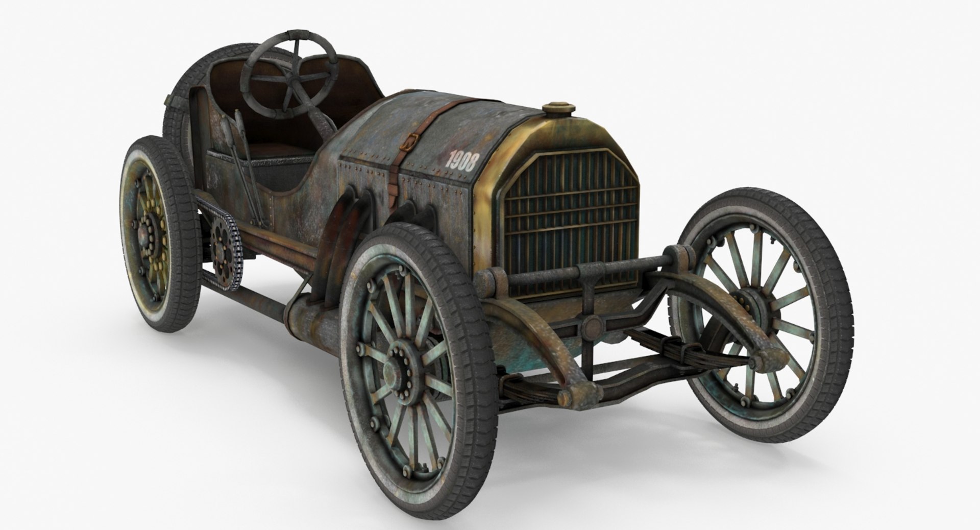 Mercedes Gp 1908 Model - TurboSquid 1276632