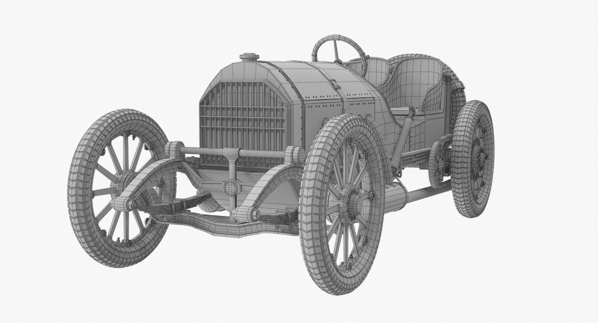 Mercedes Gp 1908 Model - TurboSquid 1276632