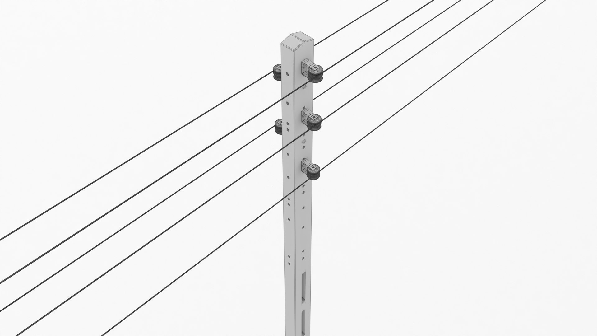 Distribution Electric Pole Utility Low Voltage Model - TurboSquid 2110282