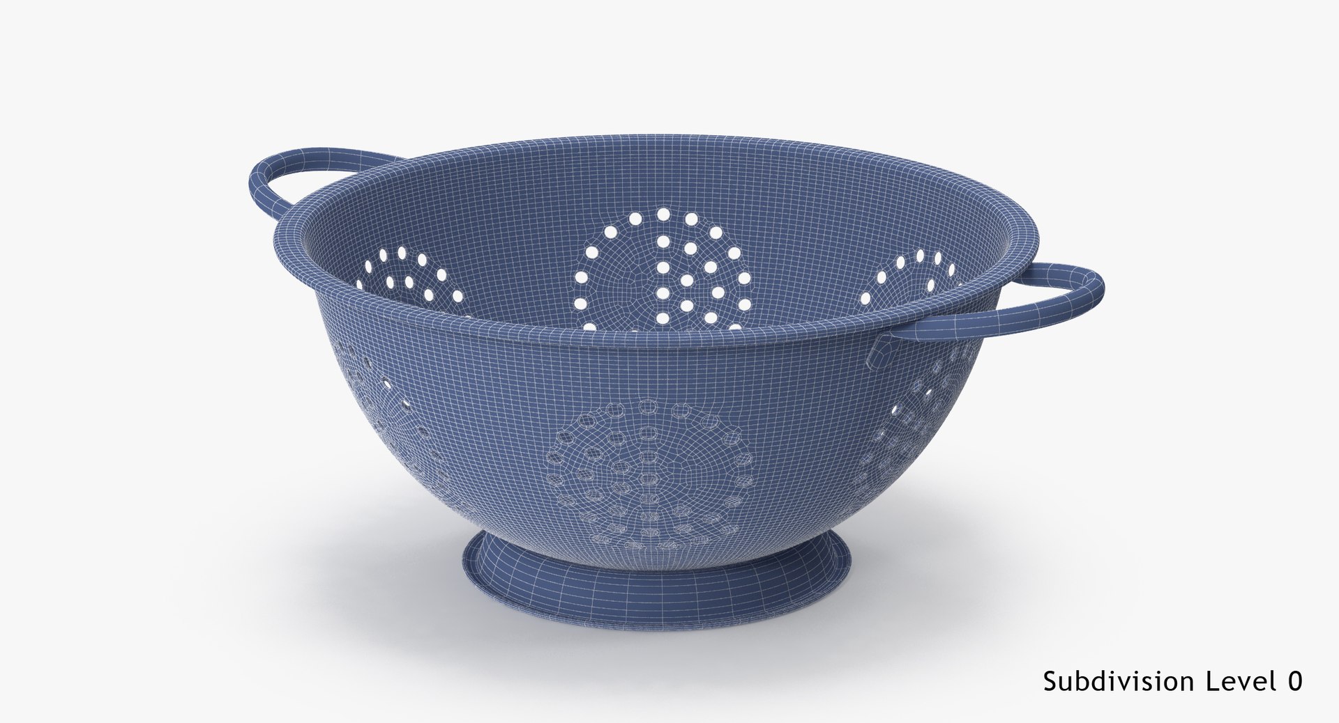 3d Model Stainless Steel Colander