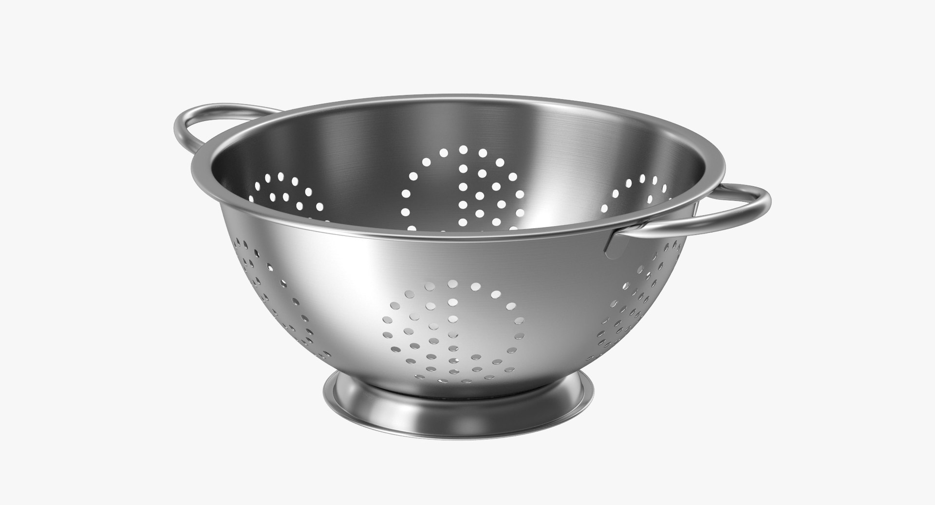 3d Model Stainless Steel Colander