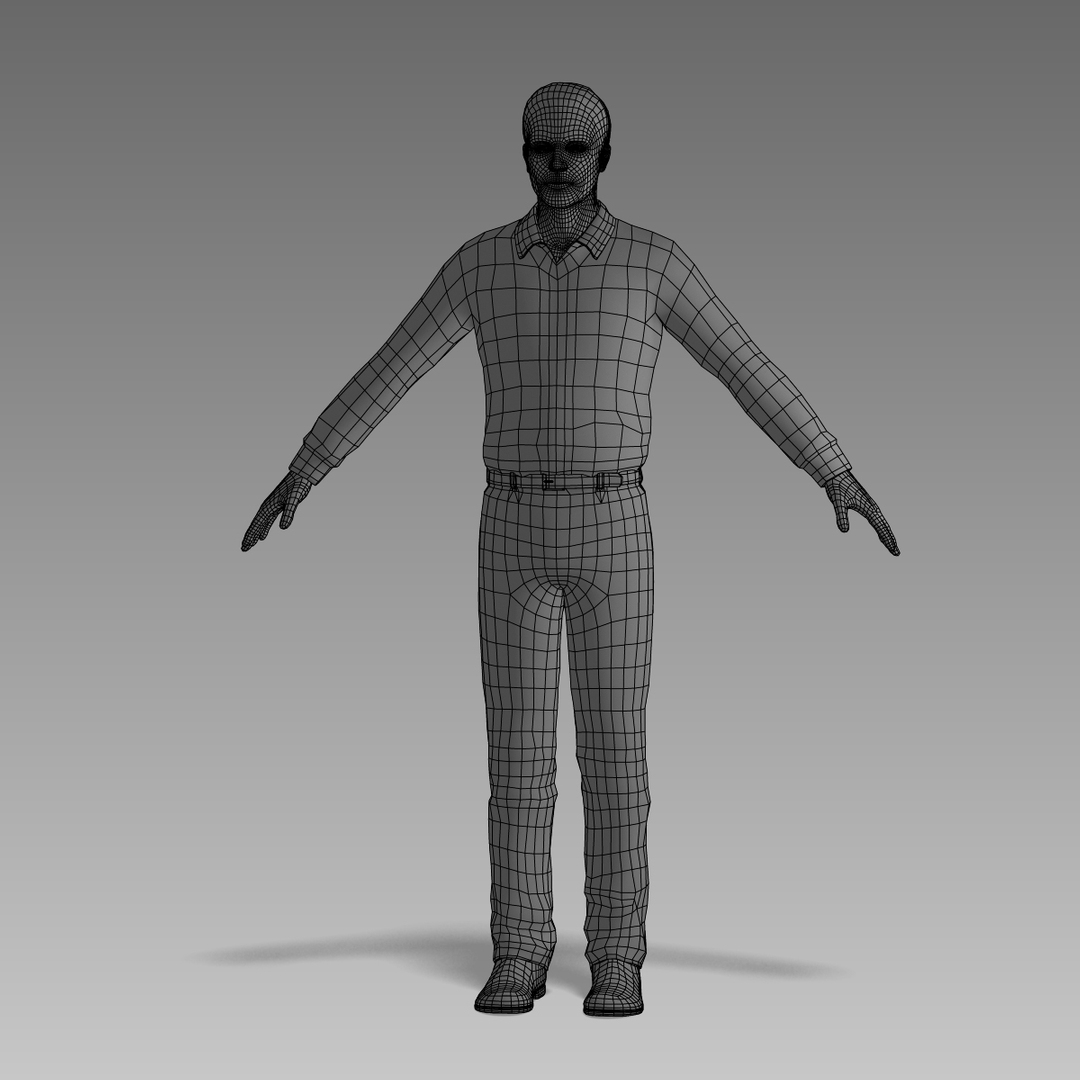 Male Character 3d Model
