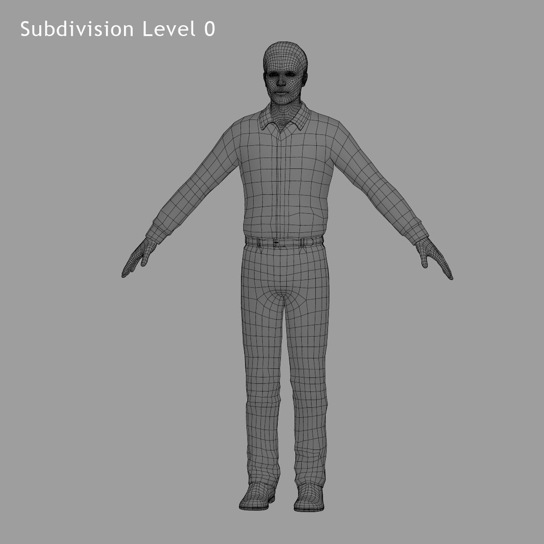 Male Character 3d Model