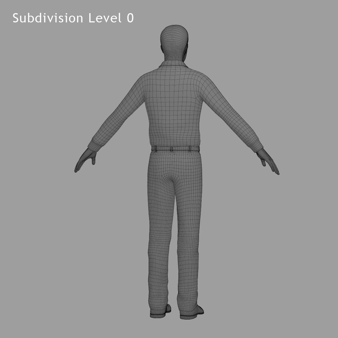 Male Character 3d Model
