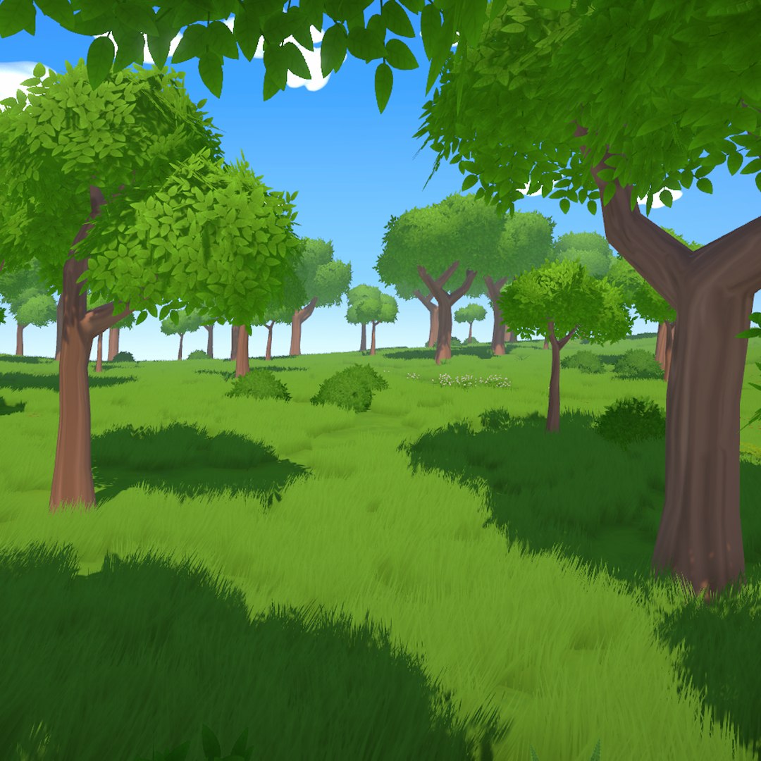 Forest - Stylized Fantasy Environment 3D Model - TurboSquid 2295015