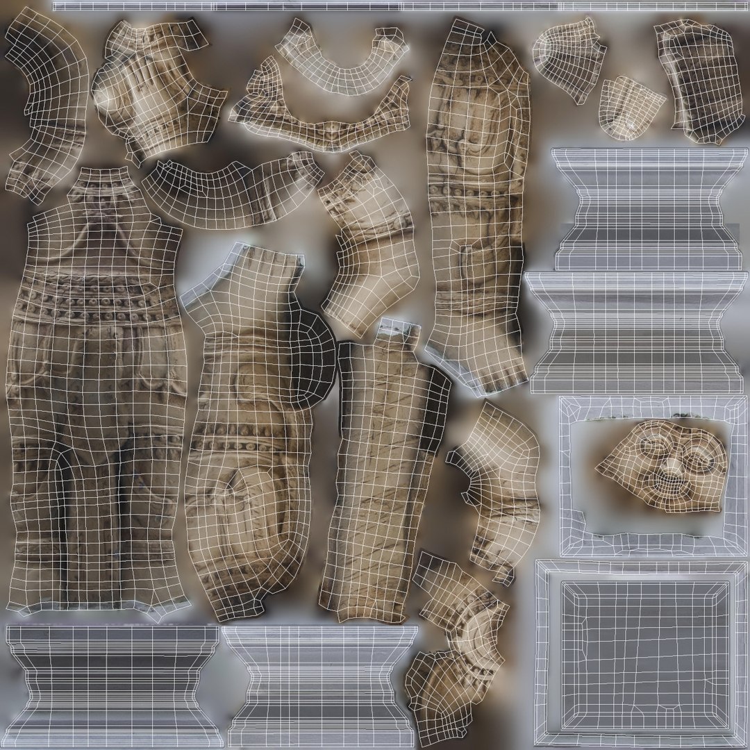 Demon Guard Sculpture Obj