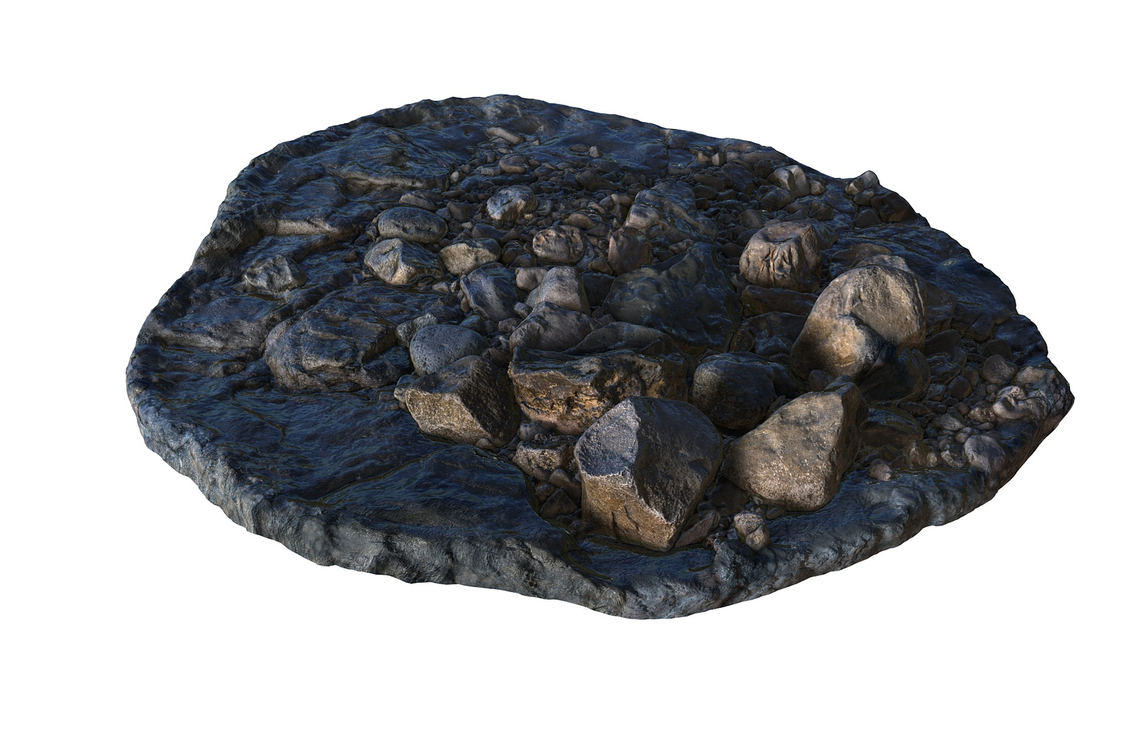 Maya Rock Ground Scan Hd