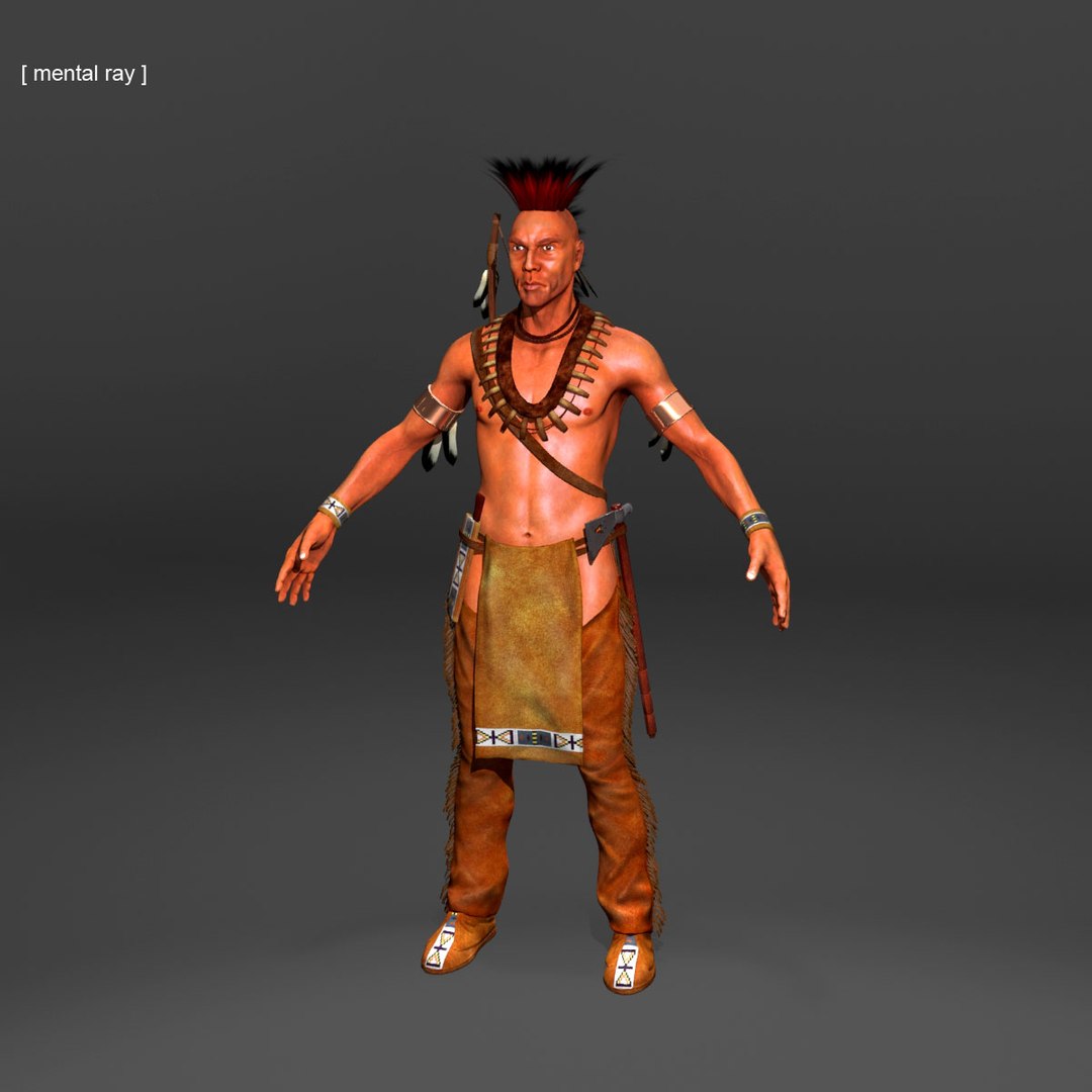 Native American 3d Model