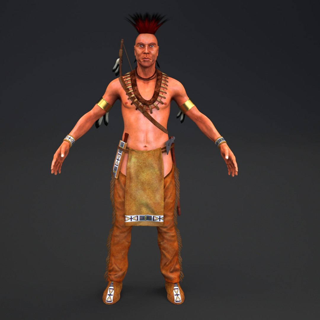 Native American 3d Model
