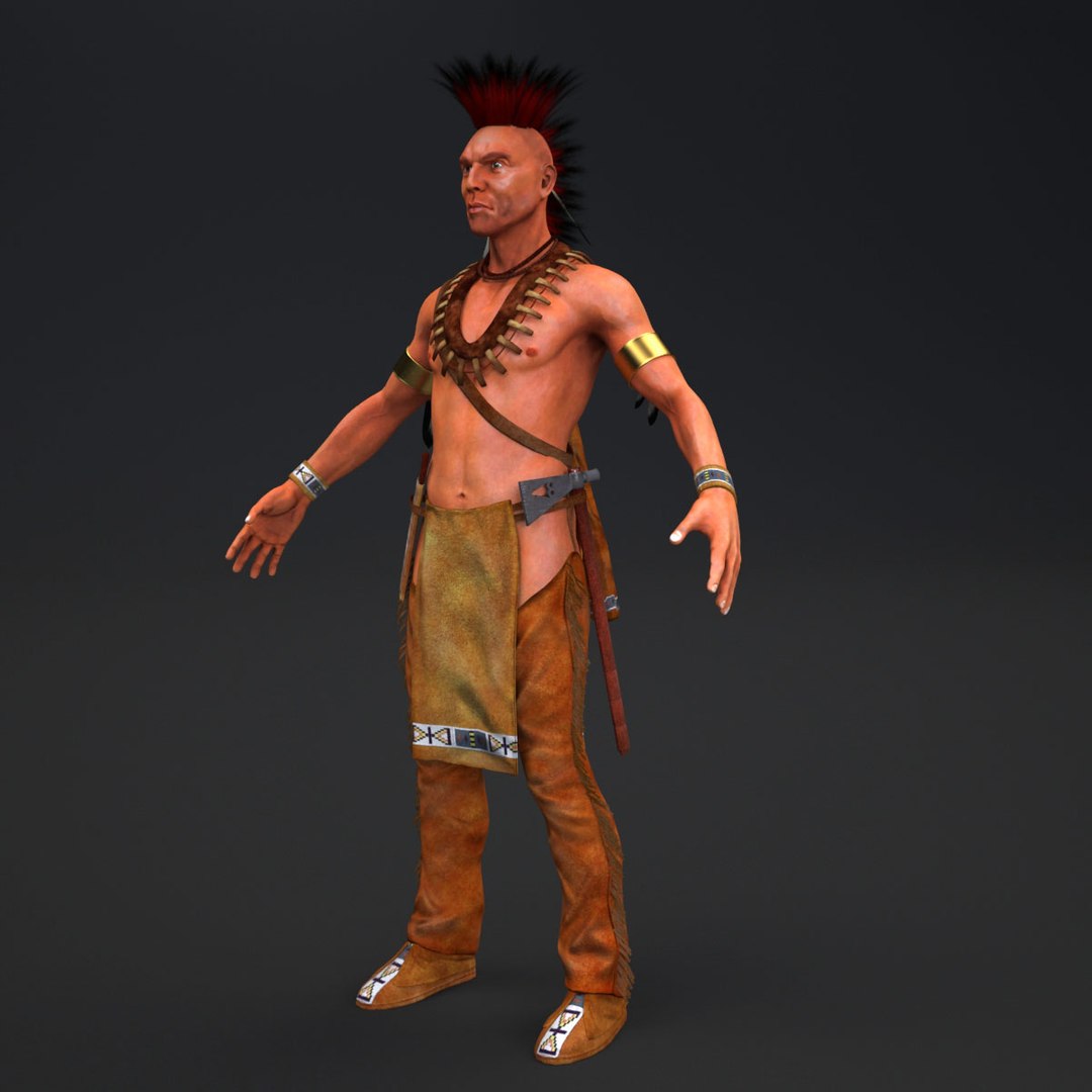 Native American 3d Model