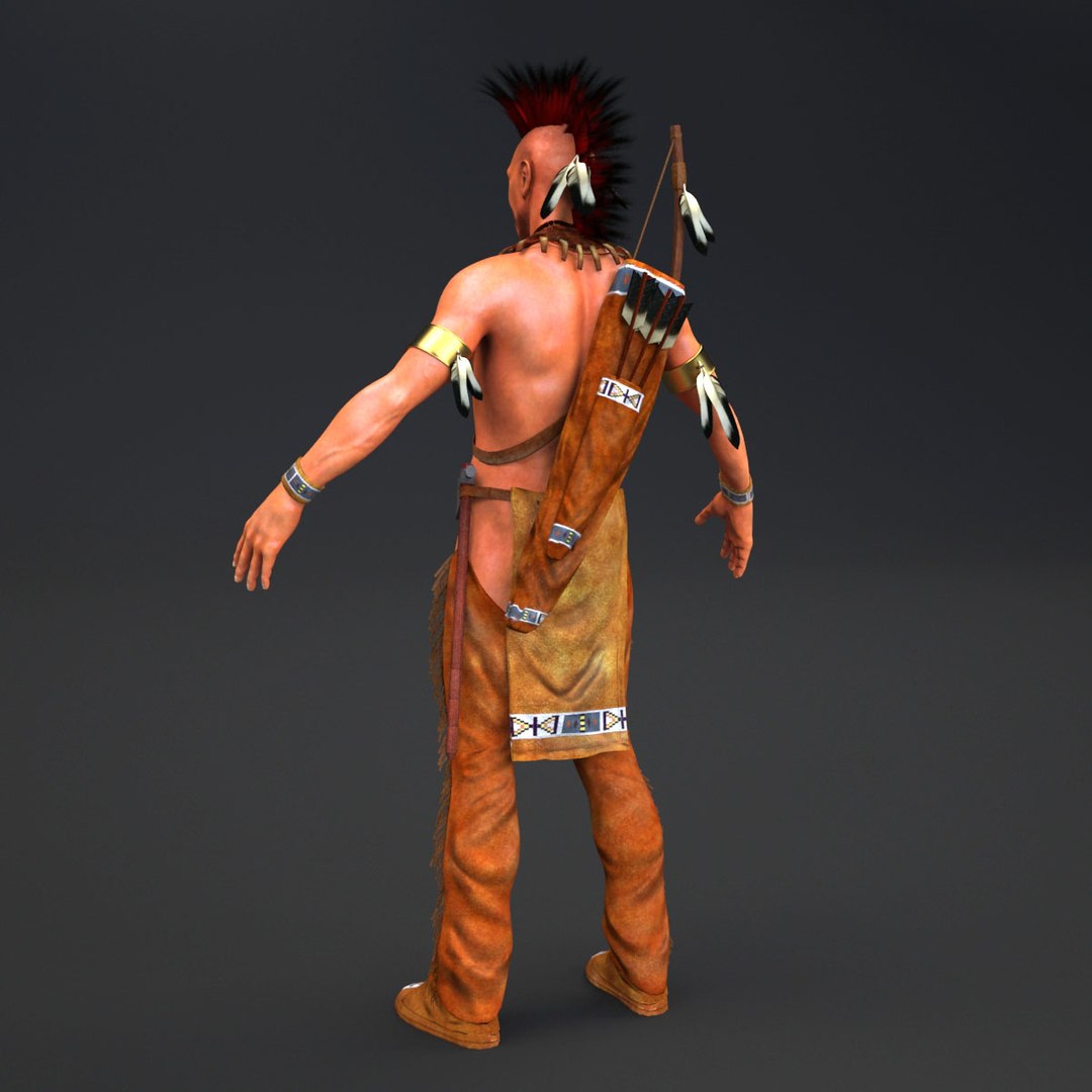 Native American 3d Model