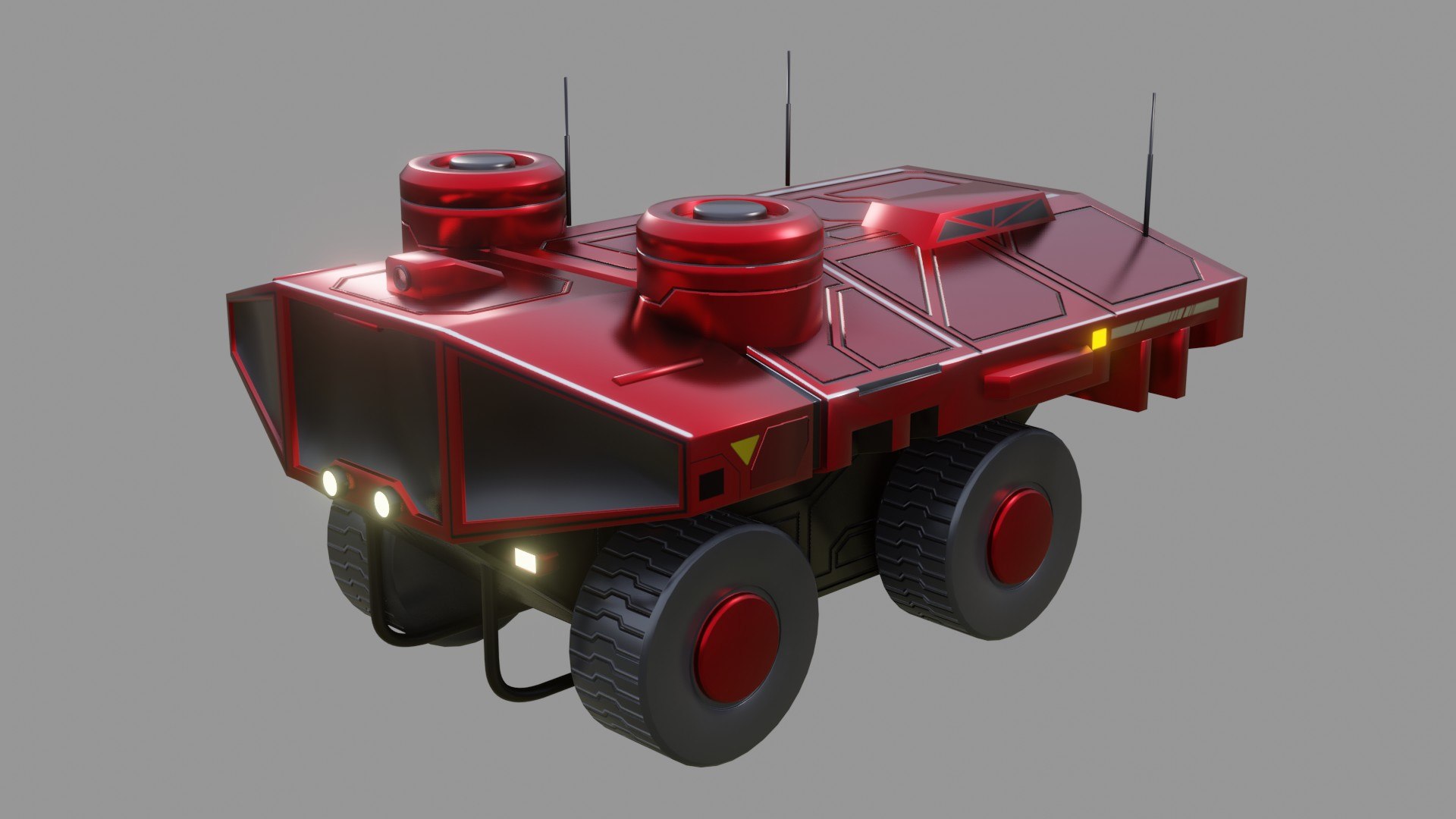 3D Sci-Fi Rover - Low Poly - Game Ready - PBR Model - TurboSquid 1894314