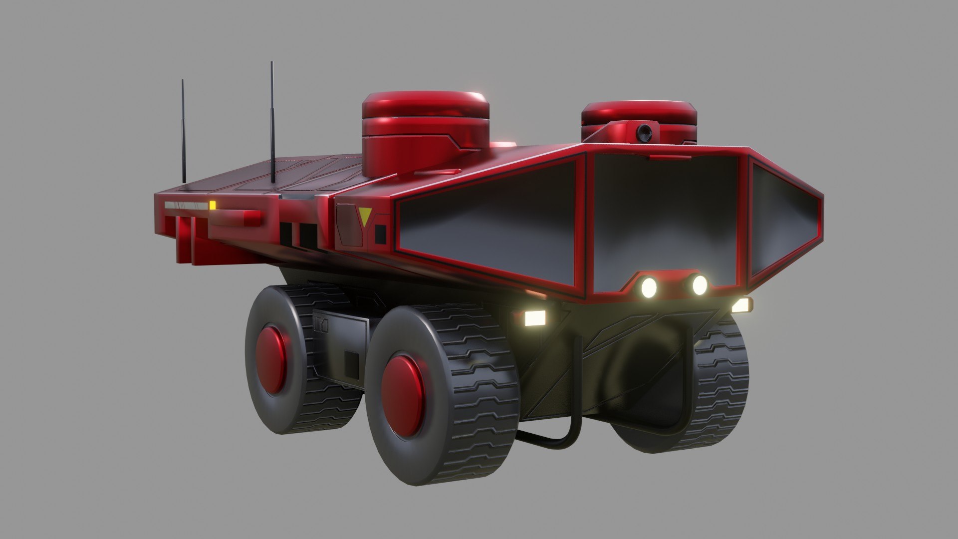 3D Sci-Fi Rover - Low Poly - Game Ready - PBR Model - TurboSquid 1894314