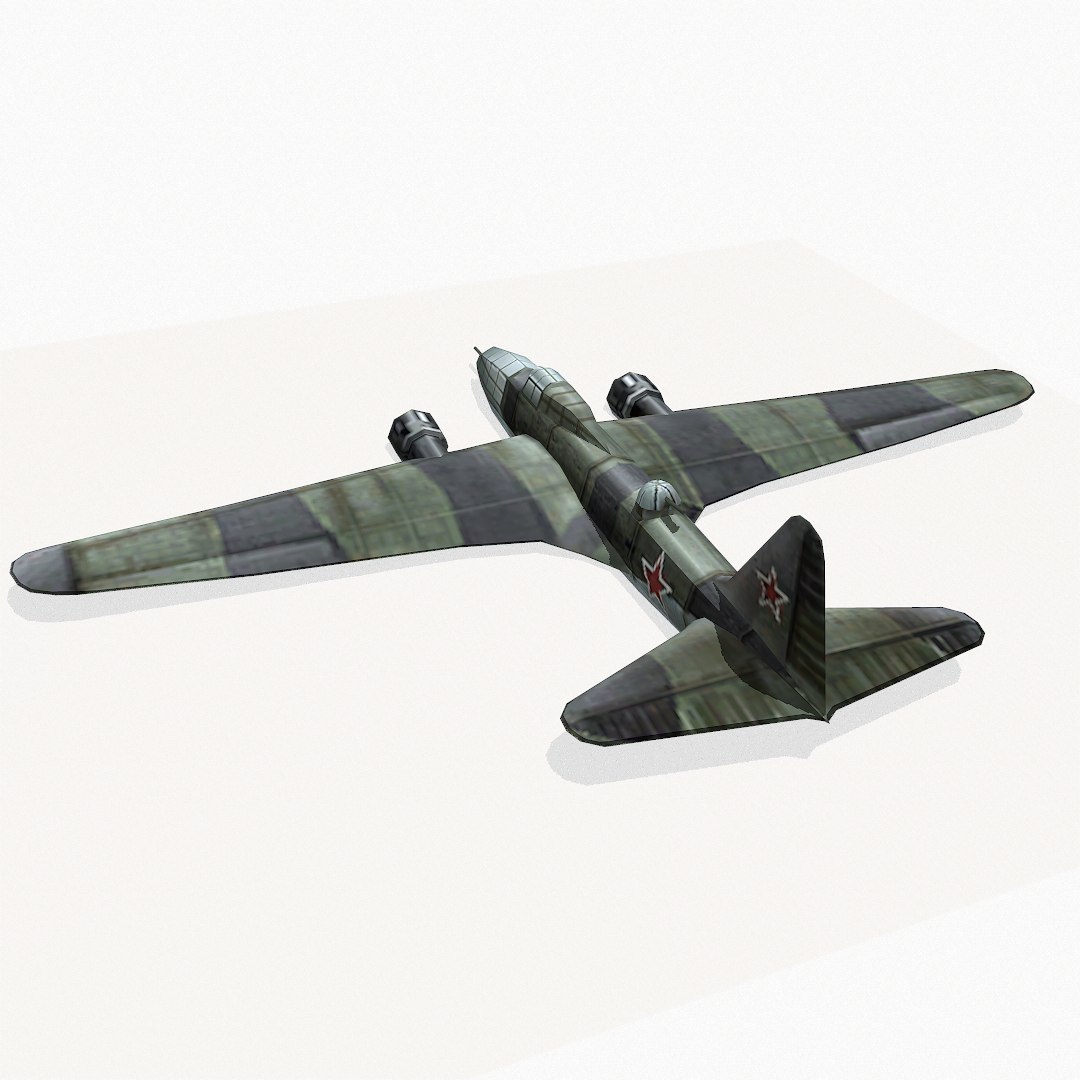 Ilyushin Il-4 Bomber 3d 3ds