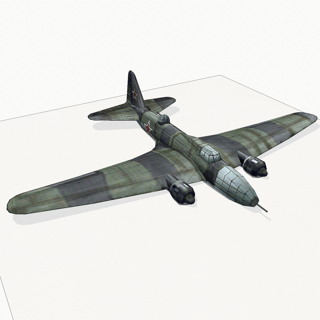 ilyushin il-4 bomber 3d 3ds
