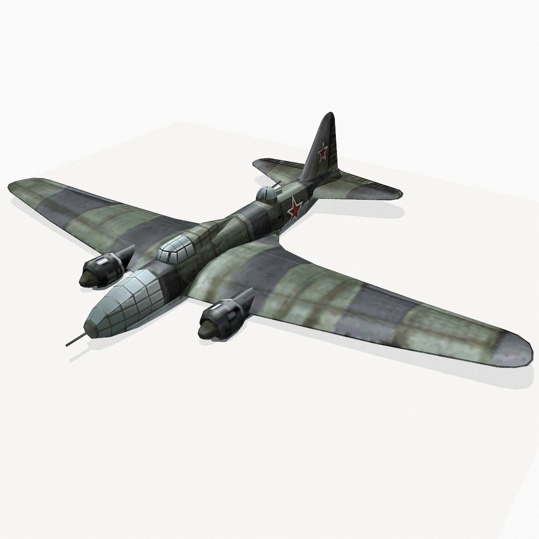 Ilyushin Il-4 Bomber 3d 3ds