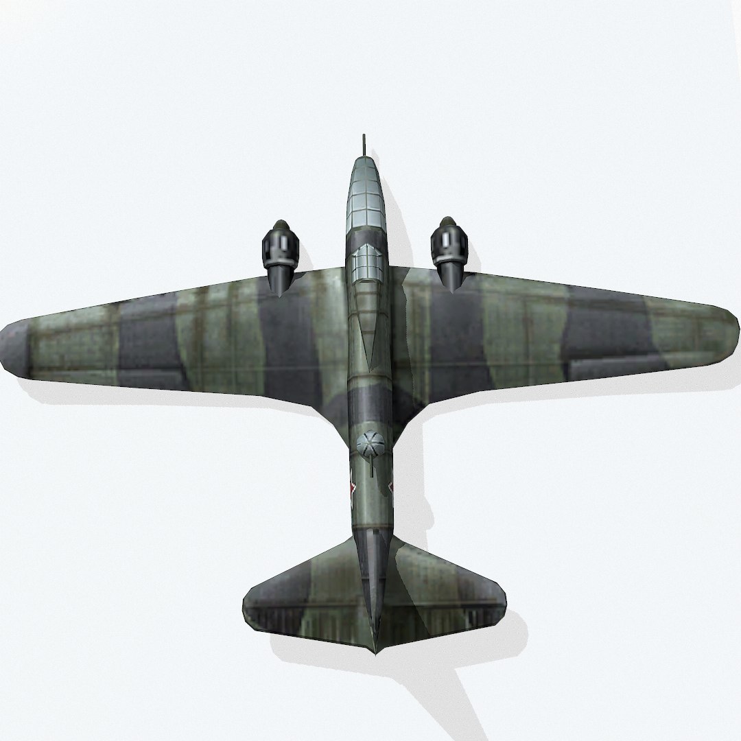 Ilyushin Il-4 Bomber 3d 3ds