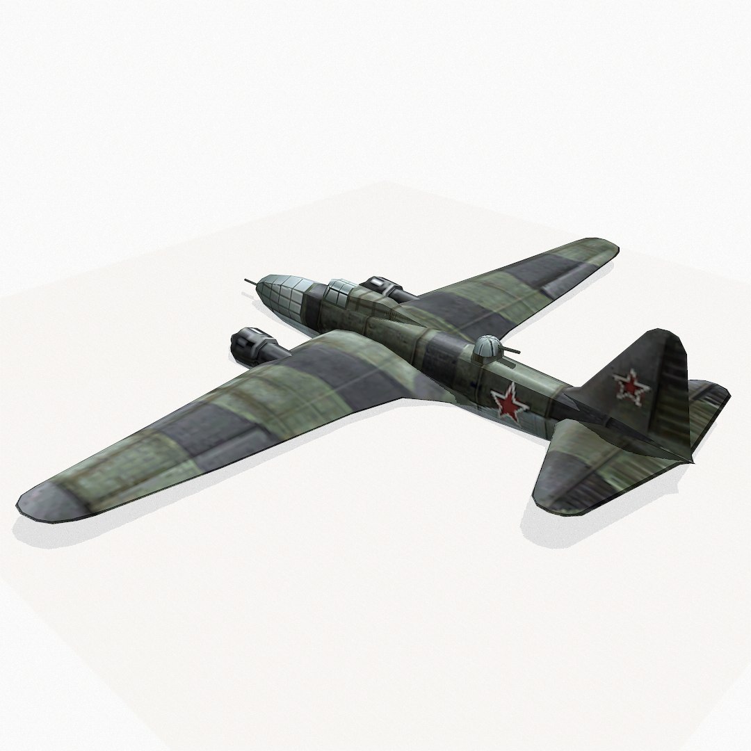 Ilyushin Il-4 Bomber 3d 3ds