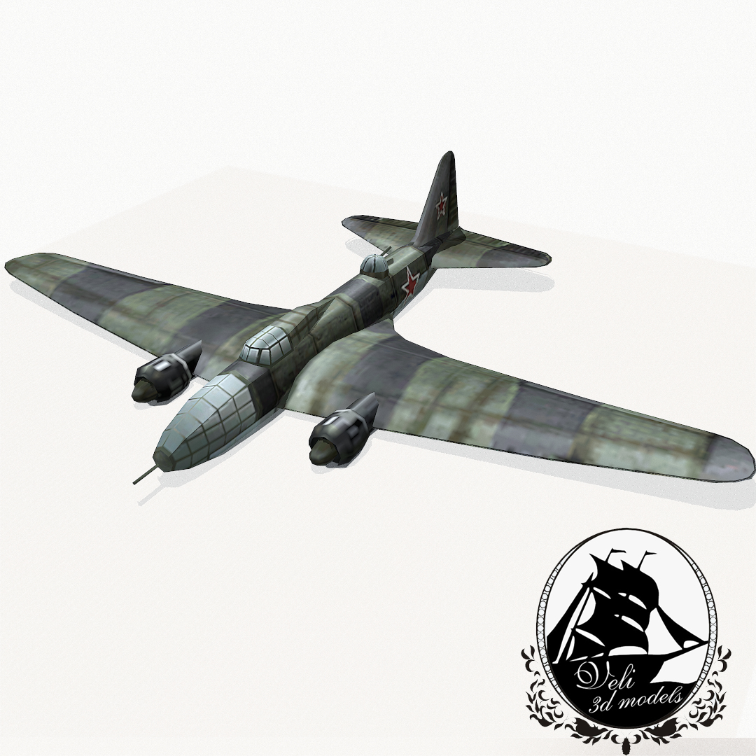 ilyushin il-4 bomber 3d 3ds