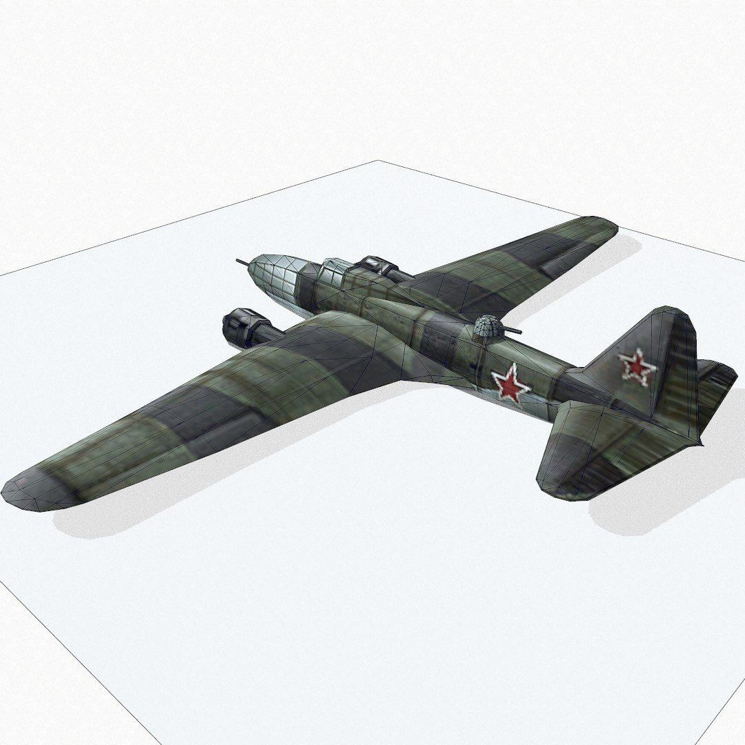 Ilyushin Il-4 Bomber 3d 3ds