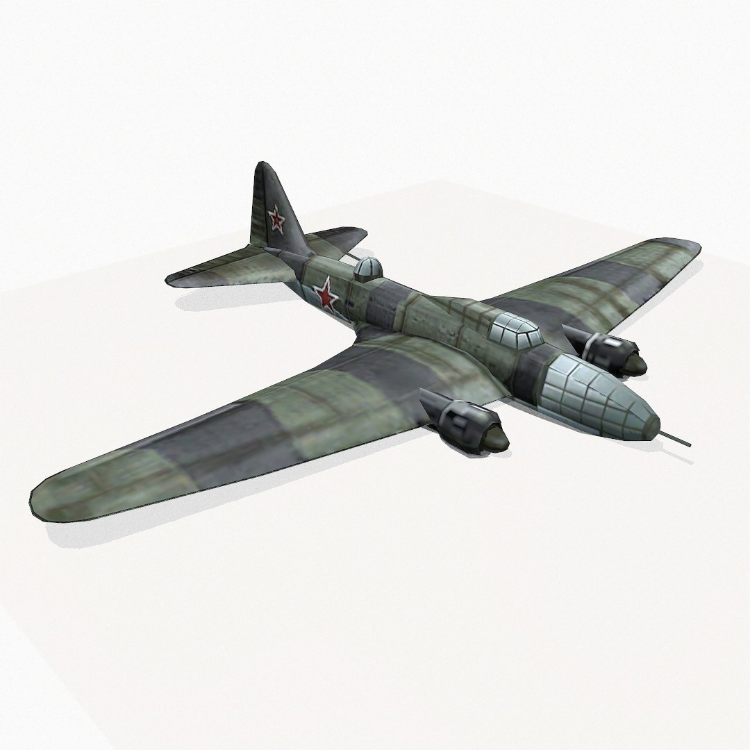 Ilyushin Il-4 Bomber 3d 3ds