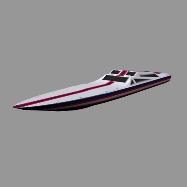 speed boat 3d model