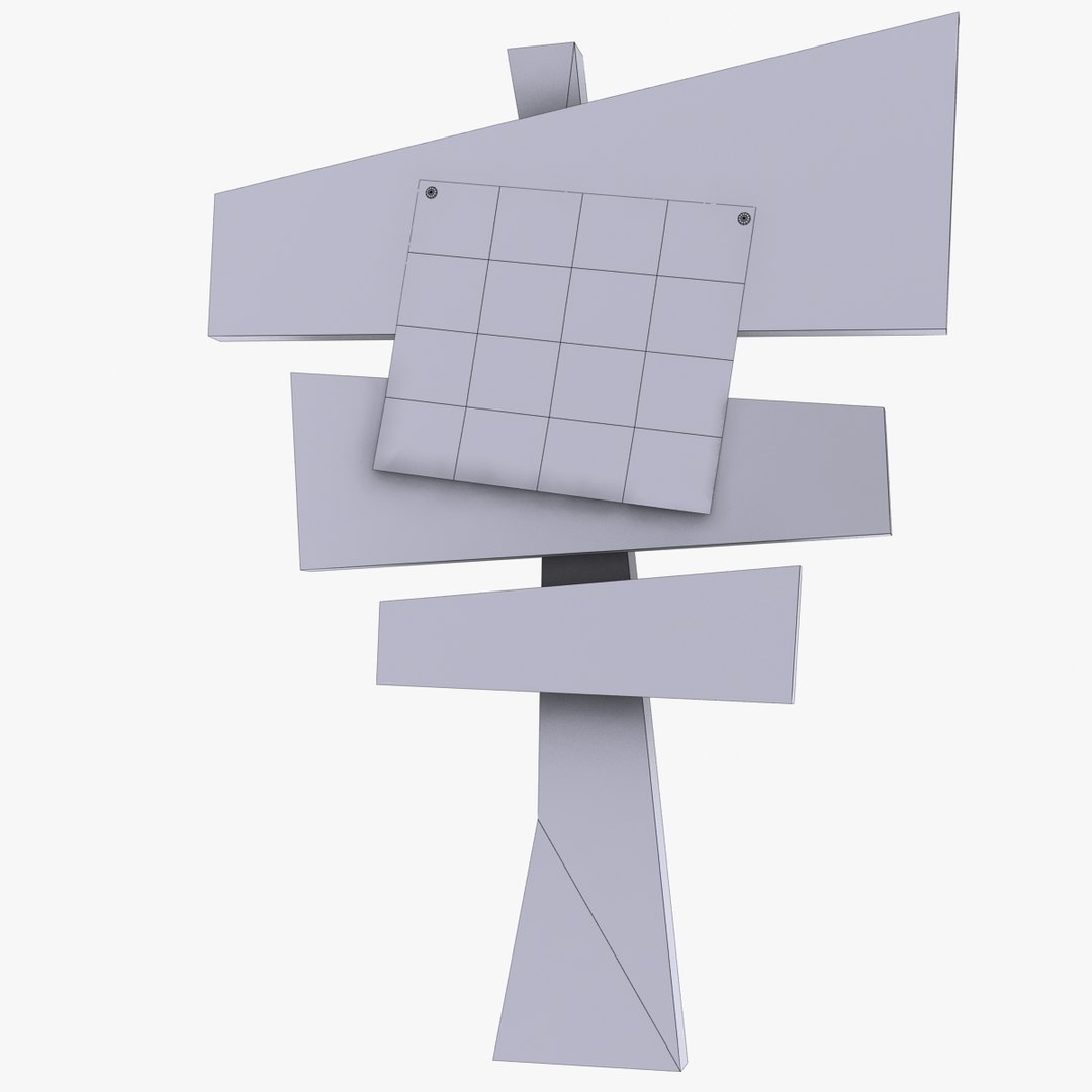 Sign Board 3d Model