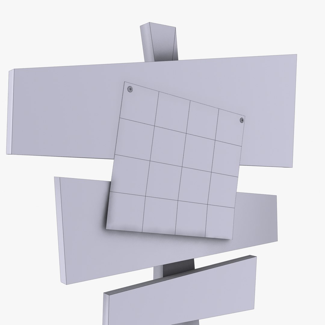 Sign Board 3d Model