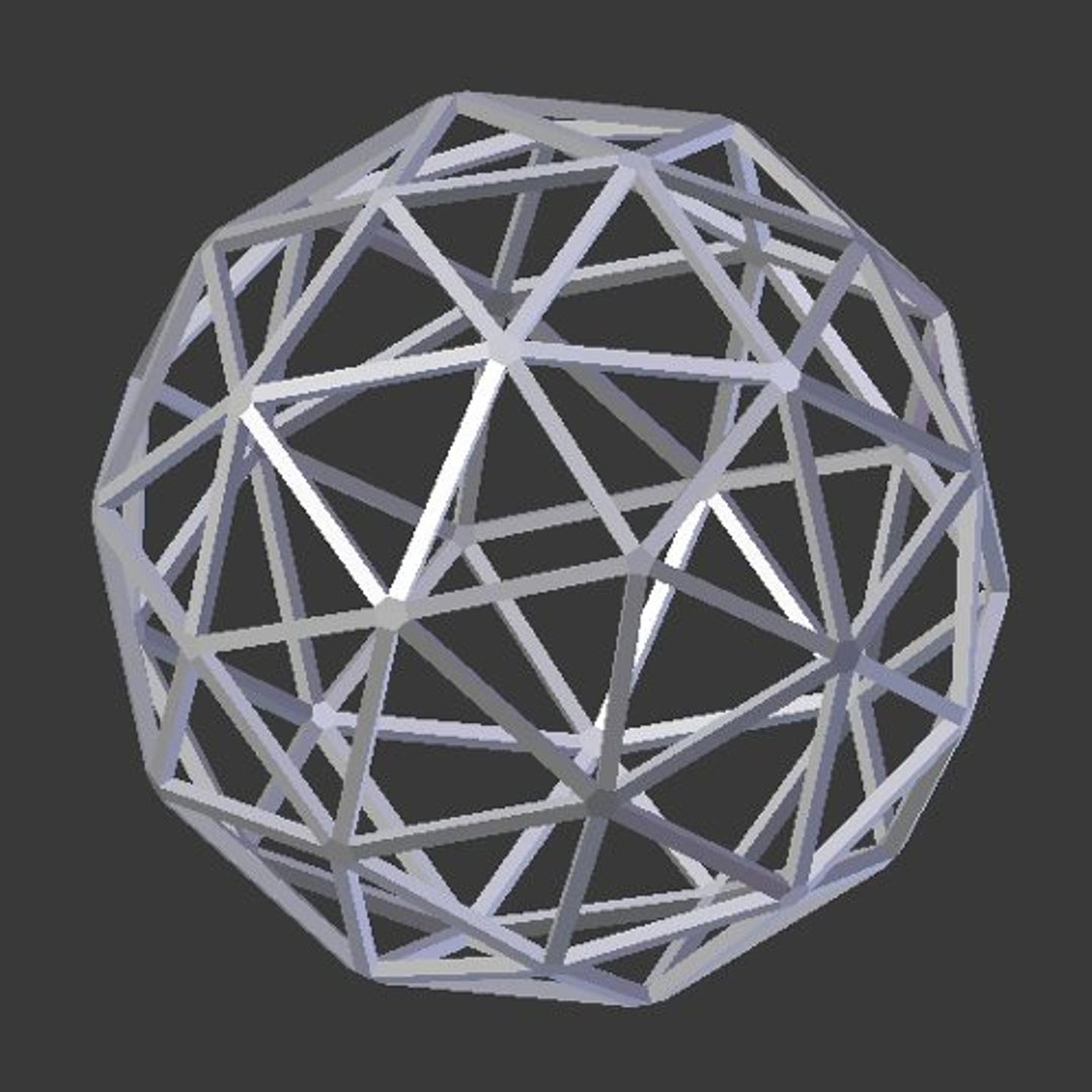 Geodesic Dome Icosphere 3D - TurboSquid 1207529