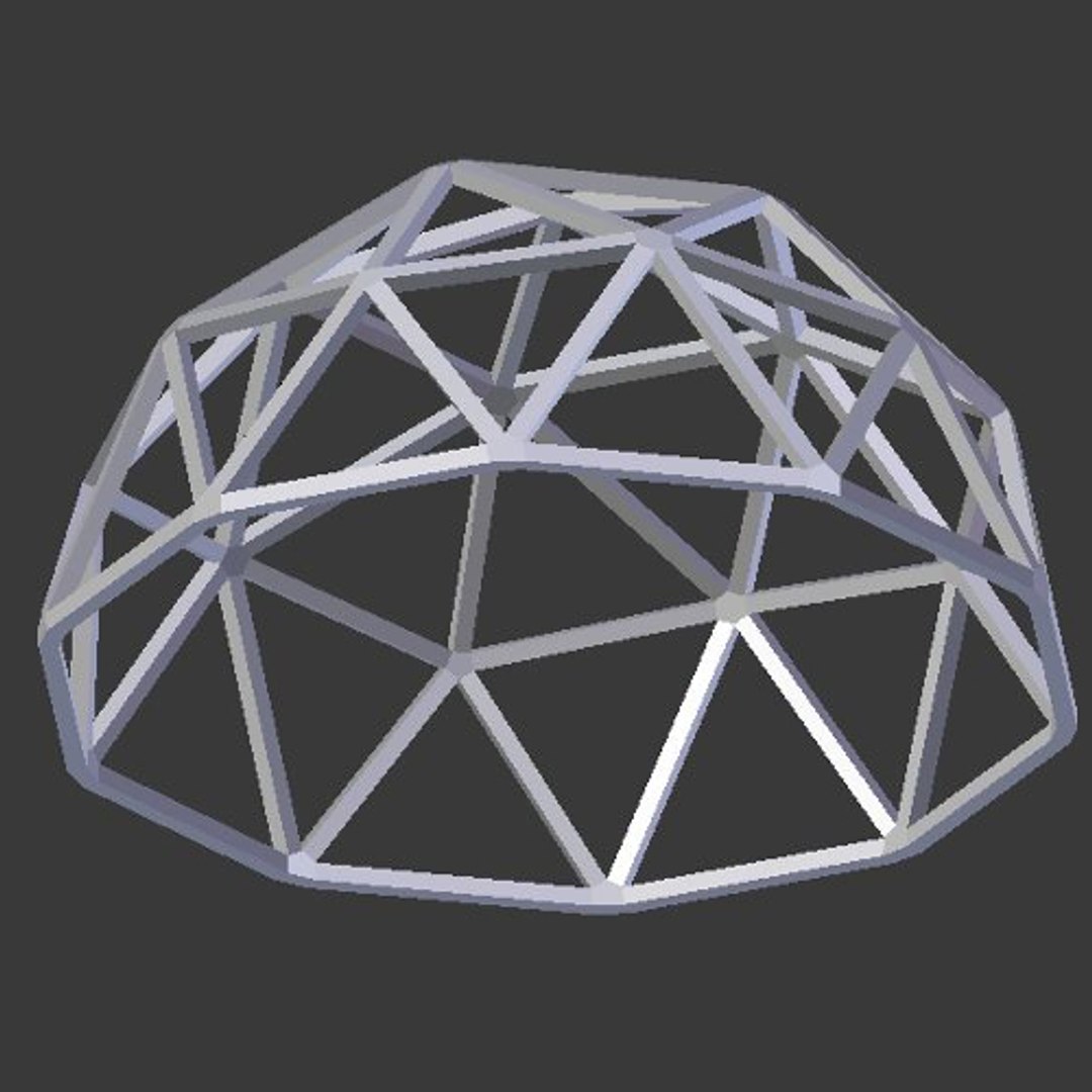 Geodesic Dome Icosphere 3D - TurboSquid 1207529