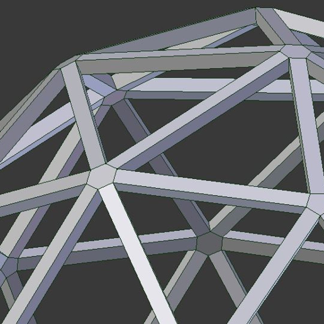 Geodesic Dome Icosphere 3D - TurboSquid 1207529